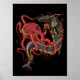 octopus fighting a shark poster | Zazzle