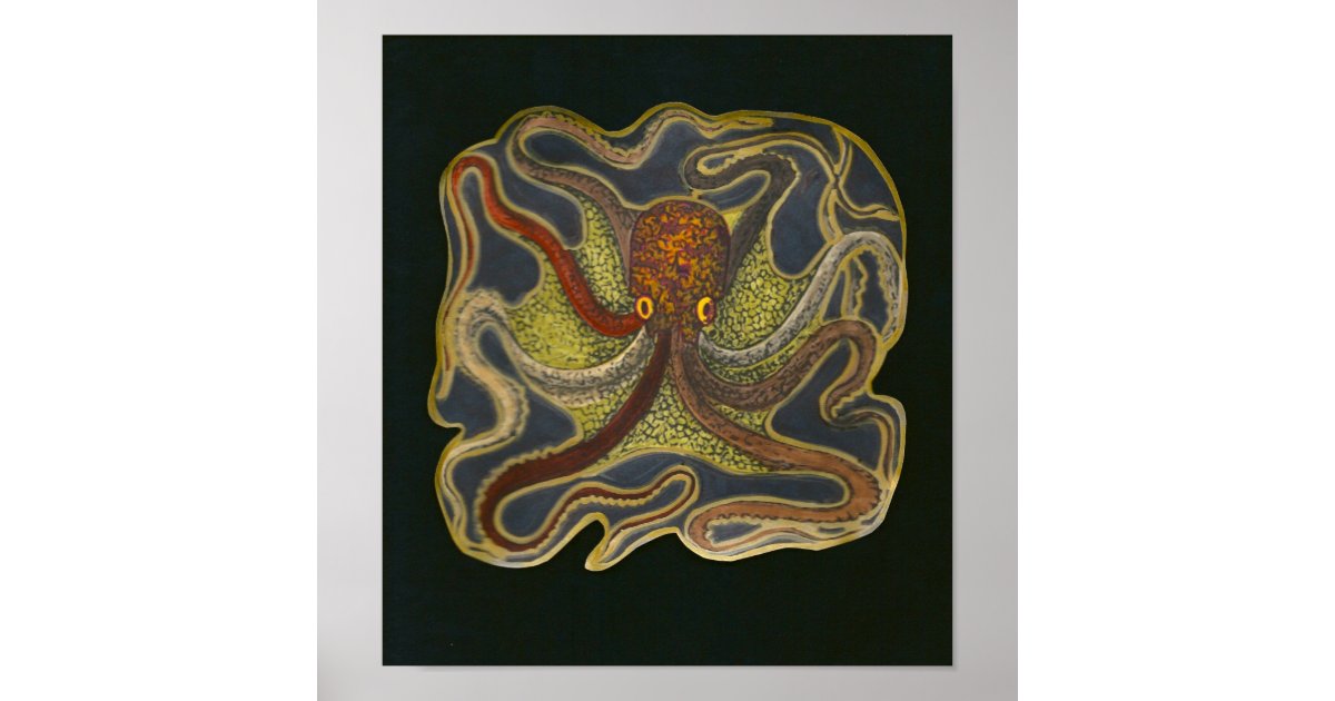 Octopus Friend Poster | Zazzle