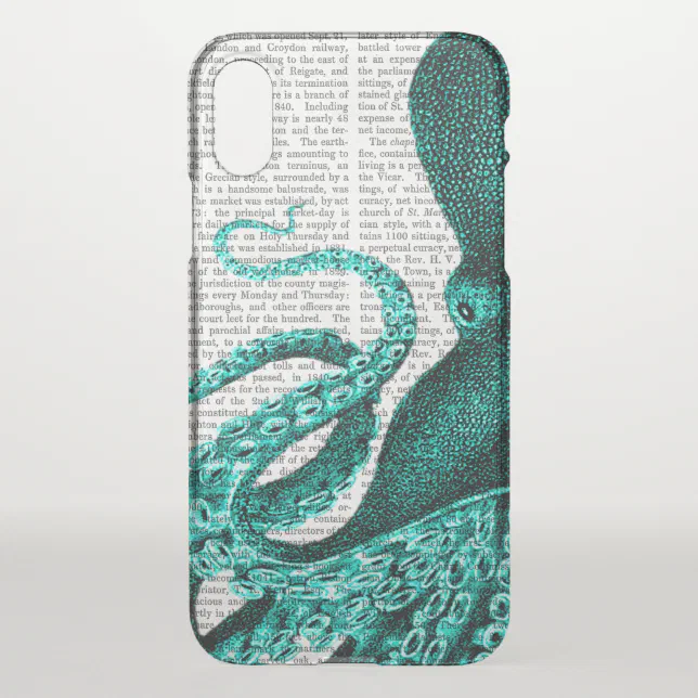 Octopus Green Half Uncommon iPhone Case | Zazzle