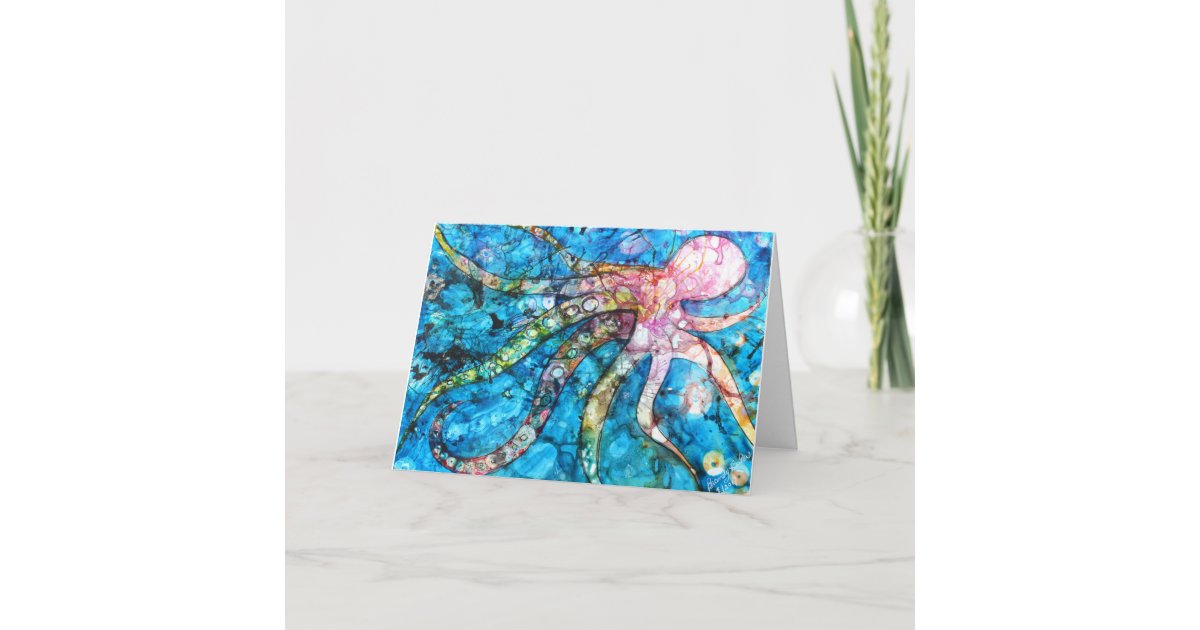 Octopus Greeting Card | Zazzle