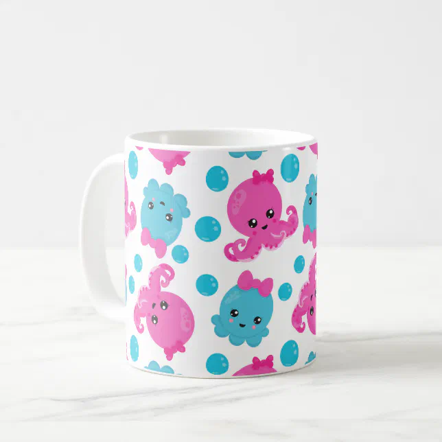 Octopus Pattern, Cute Octopus, Sea Animals Coffee Mug | Zazzle
