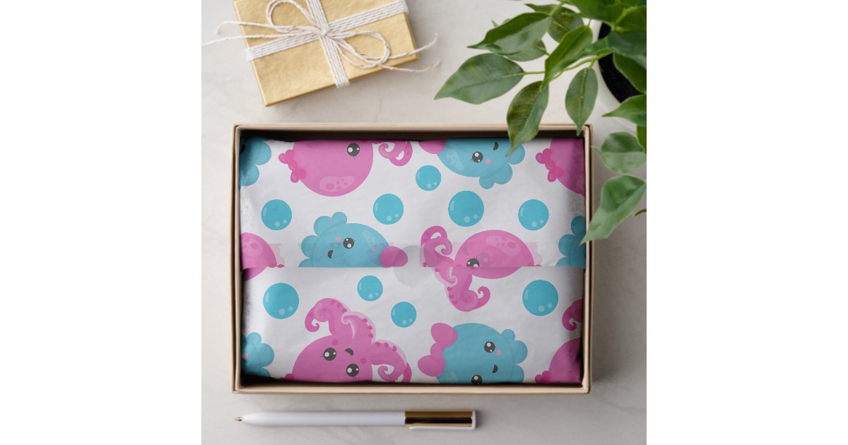 Octopus Pattern, Cute Octopus, Sea Animals Tissue Paper | Zazzle
