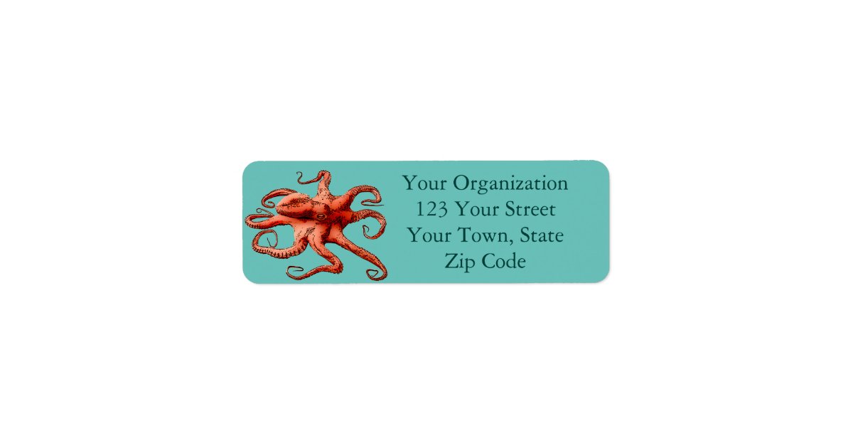 Octopus Pebbles Label | Zazzle