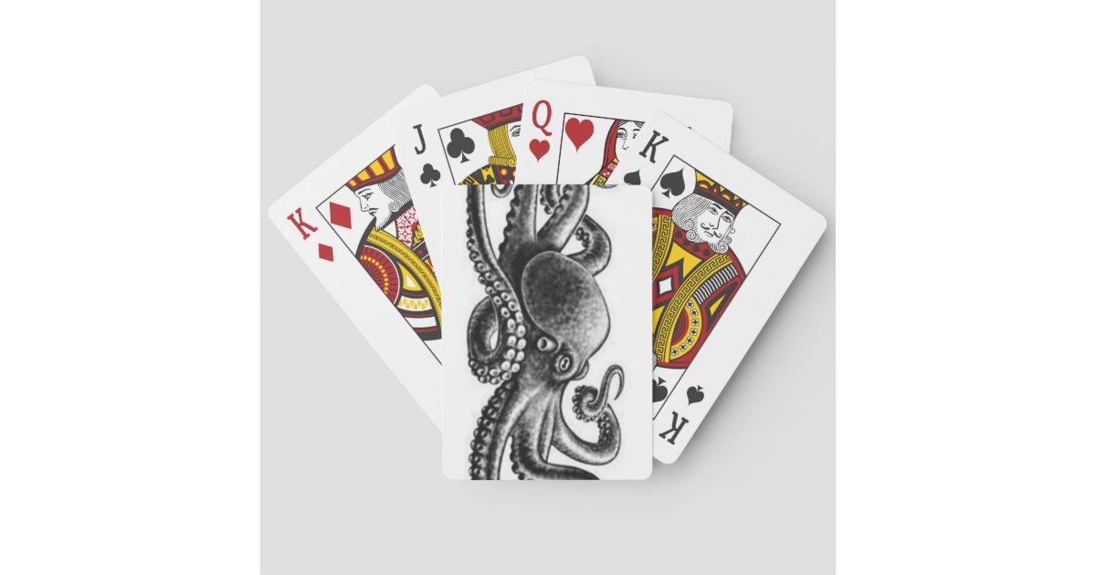 Octopus Poker Cards | Zazzle