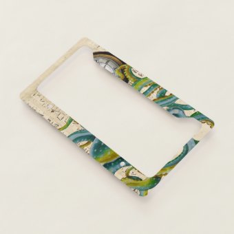 Octopus Tentacles Compass Music License Plate Frame | Zazzle