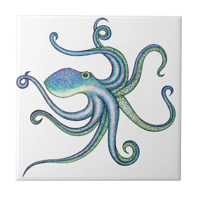 Octopus Tile | Zazzle