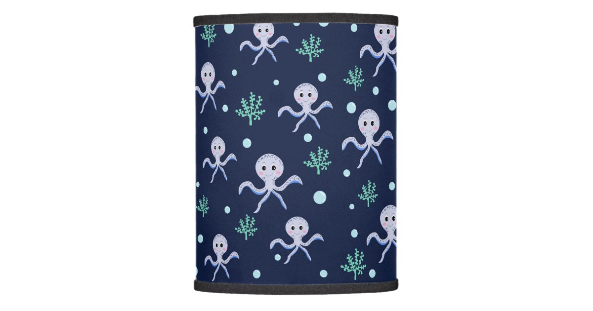 Octopus under the sea kids pattern lamp shade | Zazzle