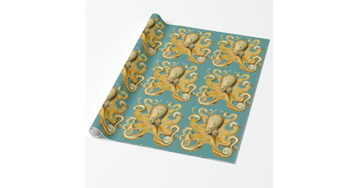 octopus wrapping paper | Zazzle