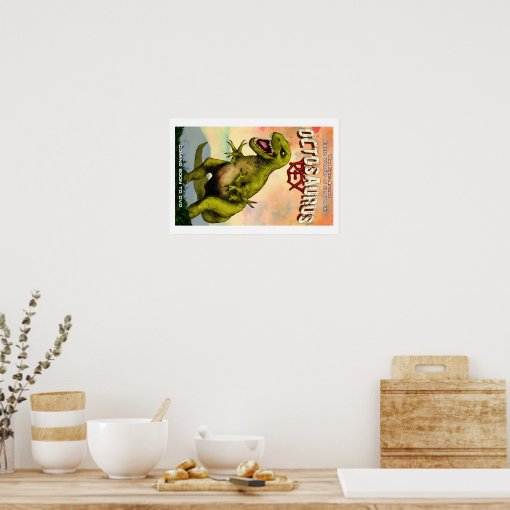 Octosaurus Rex 19" x 13" (Matte) Poster | Zazzle