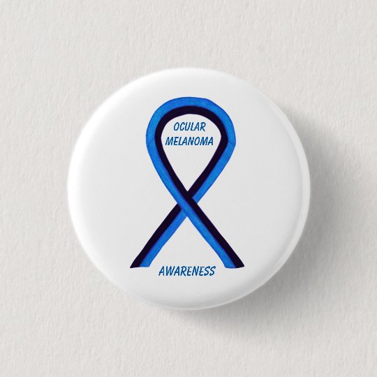 Ocular Melanoma Awareness Ribbon Angel Custom Pin | Zazzle.com