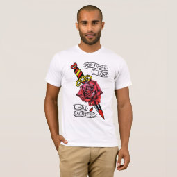 Odd Fellows Dagger and Rose T-Shirt | Zazzle
