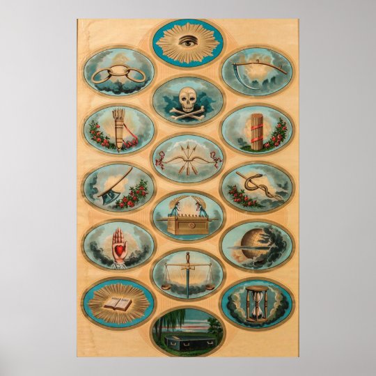 Odd Fellows Emblematic Degree Chart | Zazzle.com