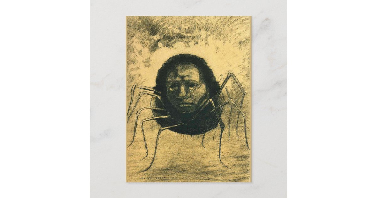 Odilon Redon, The Crying Spider, Postcard | Zazzle
