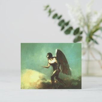 Odilon Redon- The Winged Man (The Fallen Angel) Postcard | Zazzle