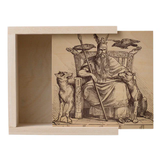 Odin All Father Norse God Viking Altar Gift Box | Zazzle