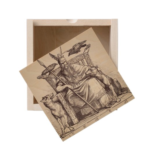 Odin All Father Norse God Viking Altar Gift Box | Zazzle