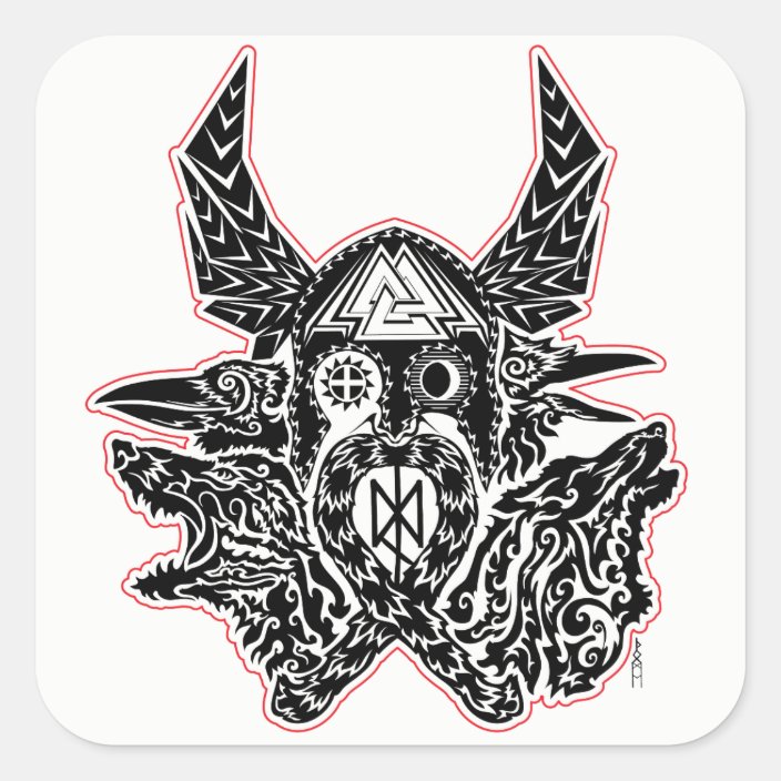 Odin - Emblem Sticker | Zazzle.com