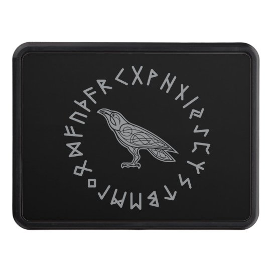 Odin Raven Crow Viking Mythology runes runic Hitch Cover | Zazzle.com