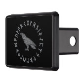 Odin Raven Crow Viking Mythology runes runic Hitch Cover | Zazzle