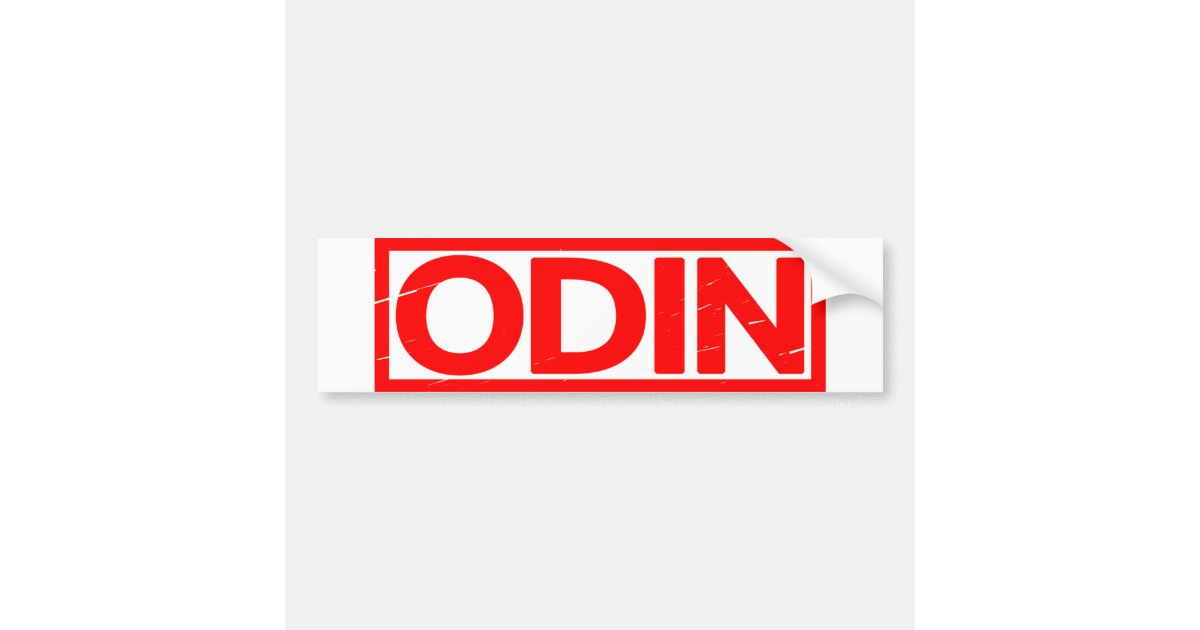 Odin Stamp Bumper Sticker | Zazzle