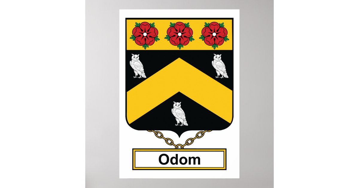 Odom Family Crest Poster | Zazzle