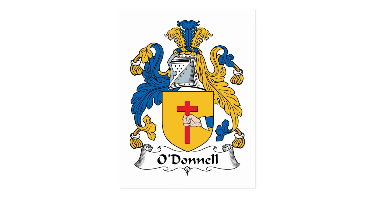 O'Donnell Family Crest Postcard | Zazzle.com