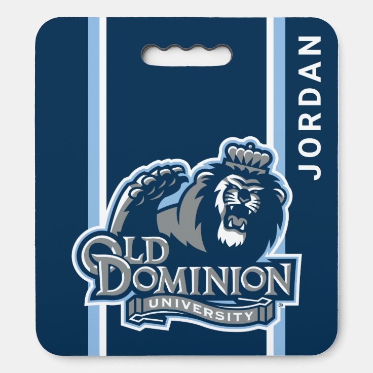 ODU - Old Dominion University Logo with Name Seat Cushion | Zazzle