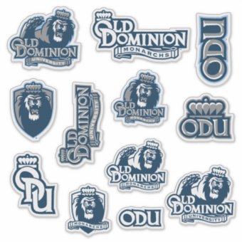 ODU Old Dominion University Logos Sticker | Zazzle