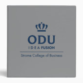 ODU Stacked Logo - Blue 3 Ring Binder | Zazzle