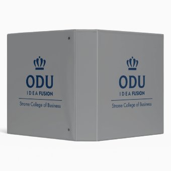 ODU Stacked Logo - Blue 3 Ring Binder | Zazzle