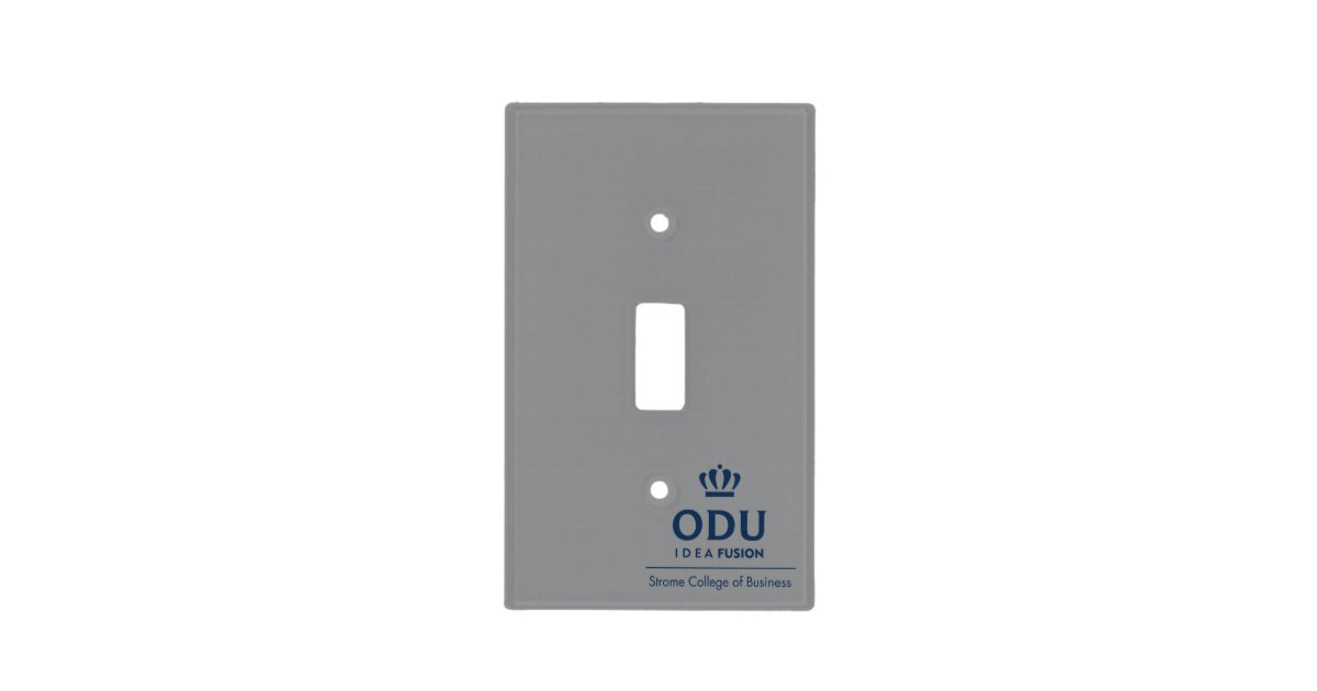 ODU Stacked Logo - Blue Light Switch Cover | Zazzle