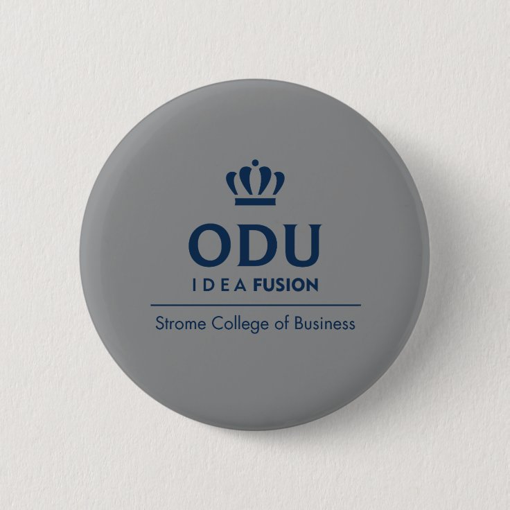 ODU Stacked Logo - Blue Pinback Button | Zazzle