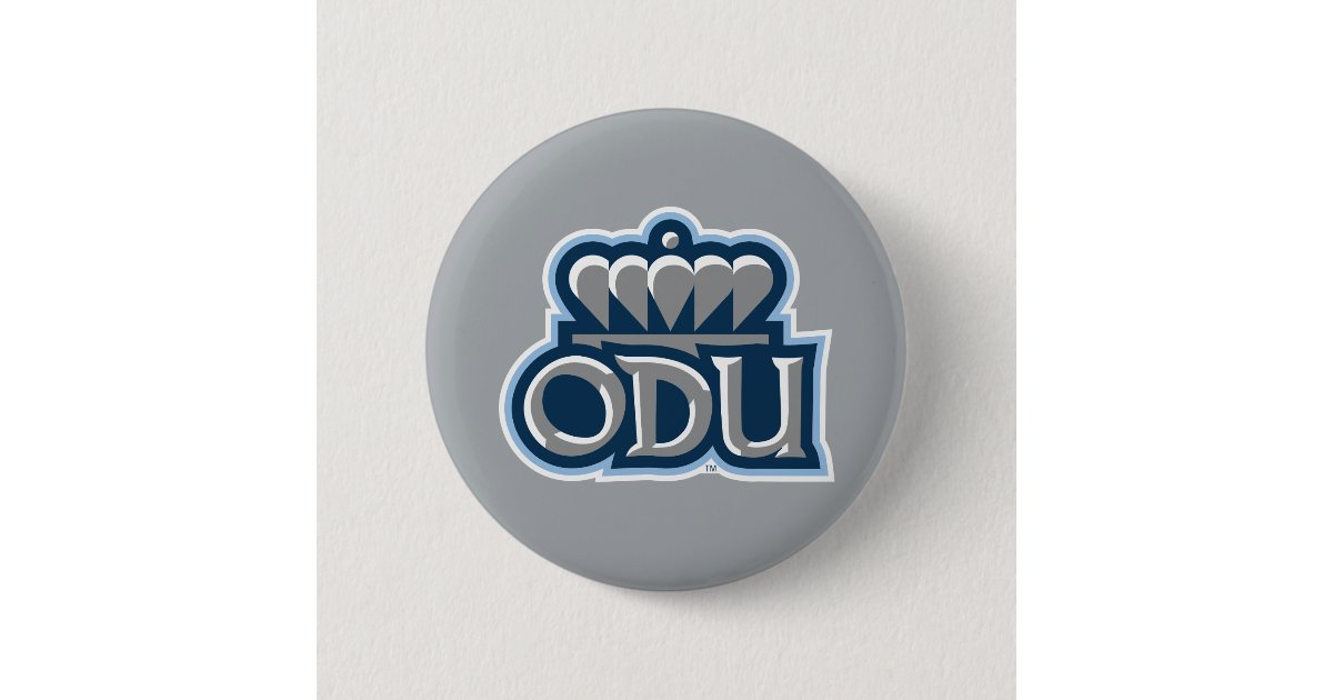 ODU Stacked with Crown Pinback Button | Zazzle