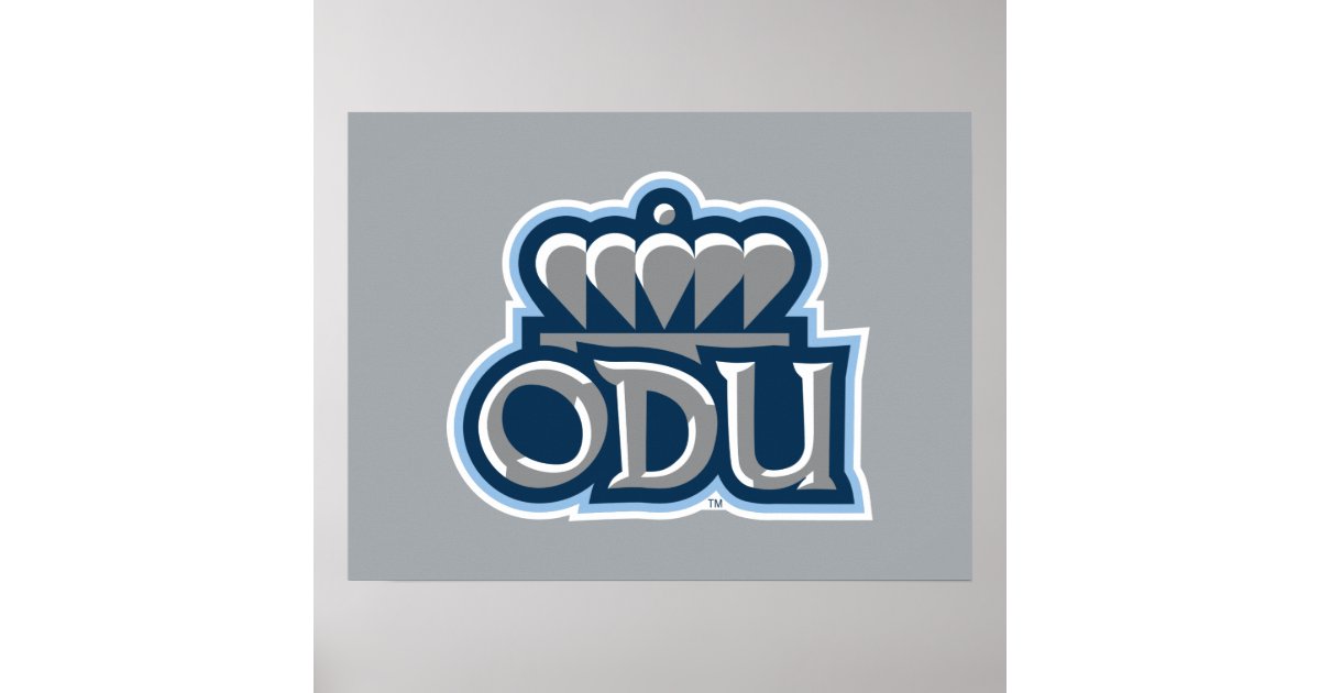 ODU Stacked with Crown Poster | Zazzle
