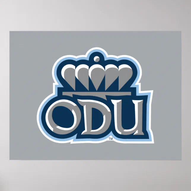 ODU Stacked with Crown Poster | Zazzle