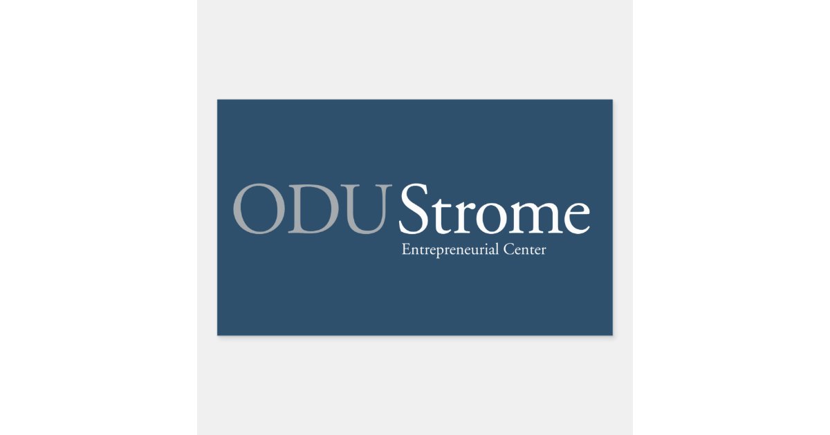 ODU Strome Entrepreneurial Center Rectangular Sticker | Zazzle