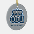 ODU with Crown and Class Year Ceramic Ornament | Zazzle