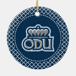 ODU with Crown Ceramic Ornament | Zazzle