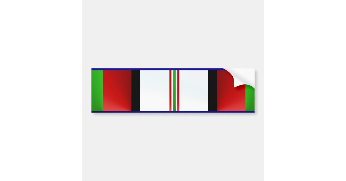 OEF Afghanistan Veteran Ribbon Bumper Sticker | Zazzle