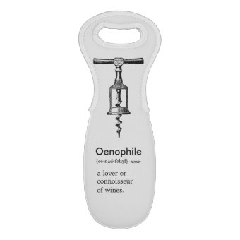 Oenophile Definition | Wine Tote | Zazzle