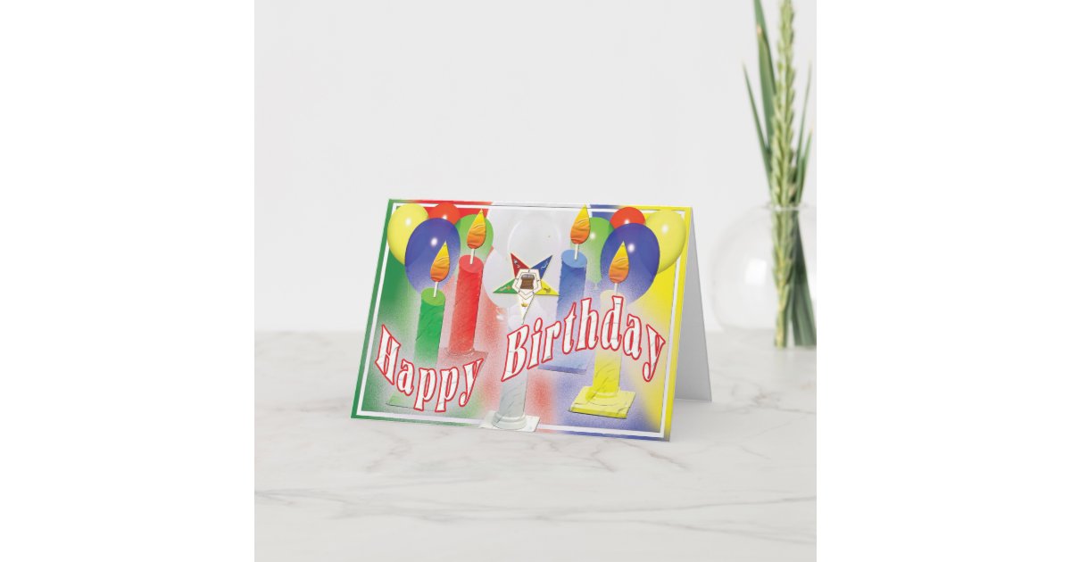 OES Birthday Card | Zazzle