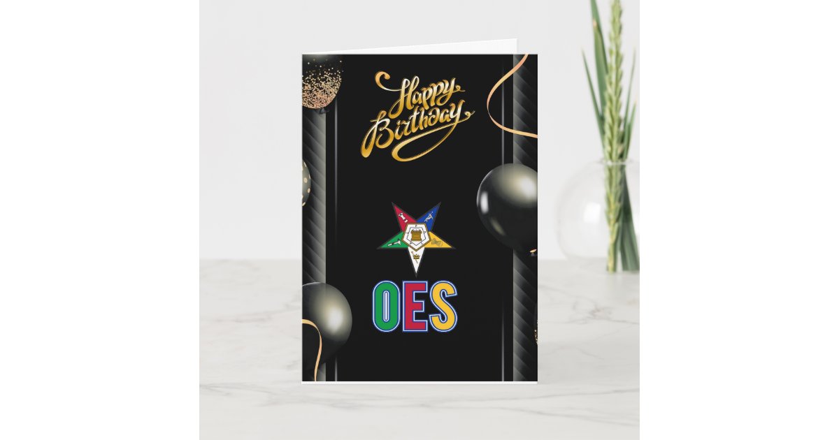OES Birthday Card | Zazzle