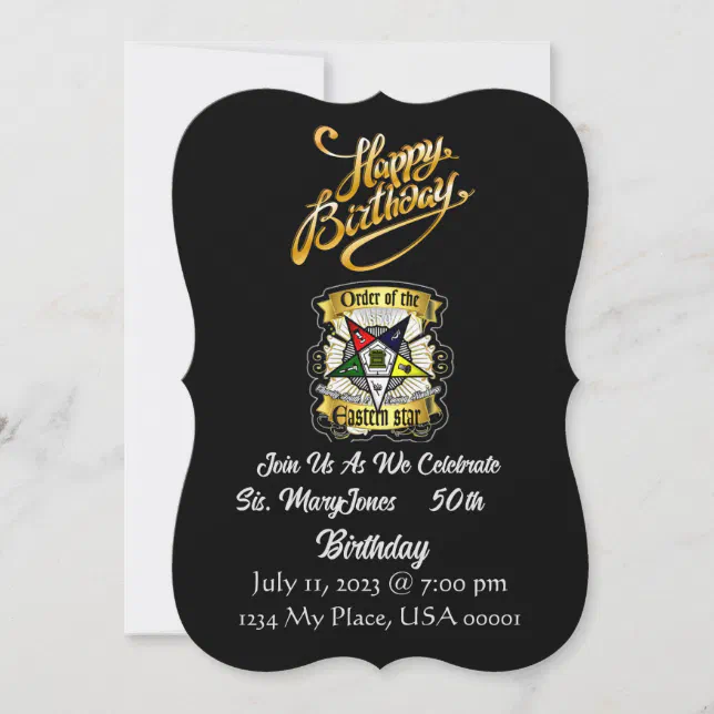 OES Birthday Invitation | Zazzle