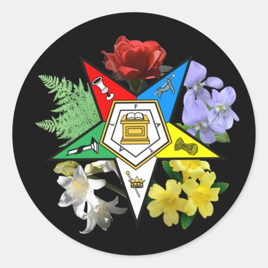 OES Floral Emblem sticker | Zazzle.com