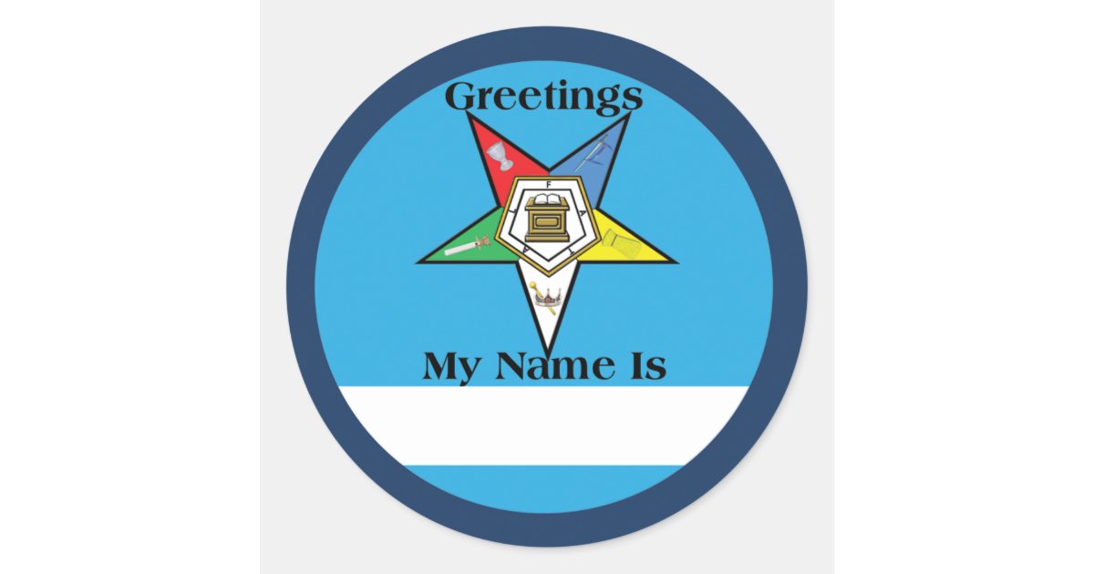 OES Greetings Sticker | Zazzle