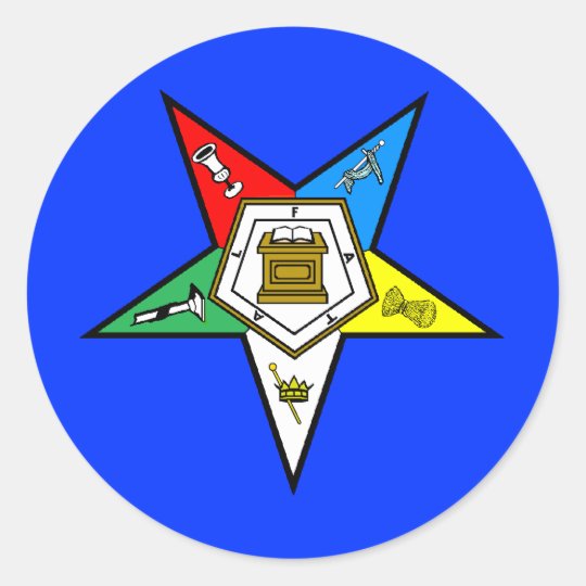 OES Order of Eastern Star Sticker (Blue) | Zazzle.com