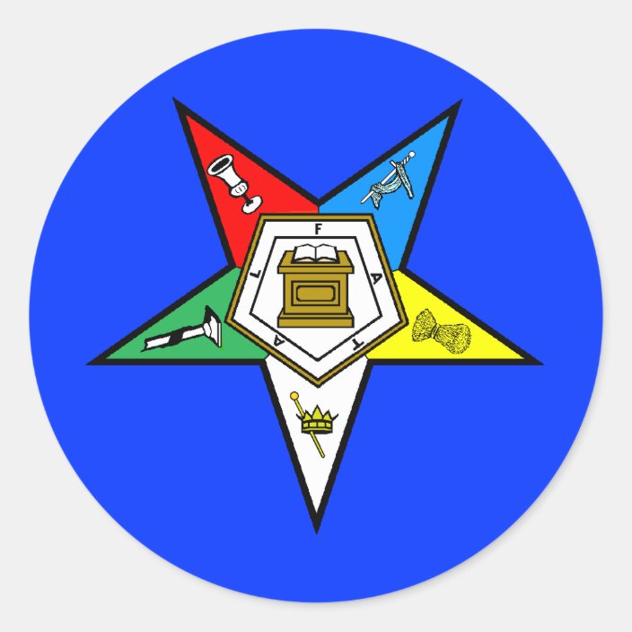 OES Order of Eastern Star Sticker (Blue) | Zazzle.com