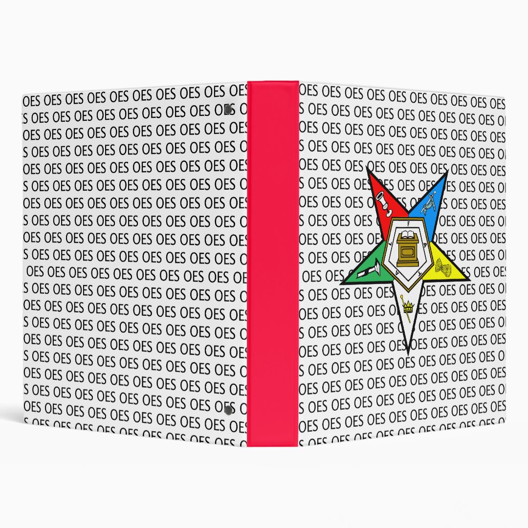 OES Order of the Eastern Star Binder | Zazzle