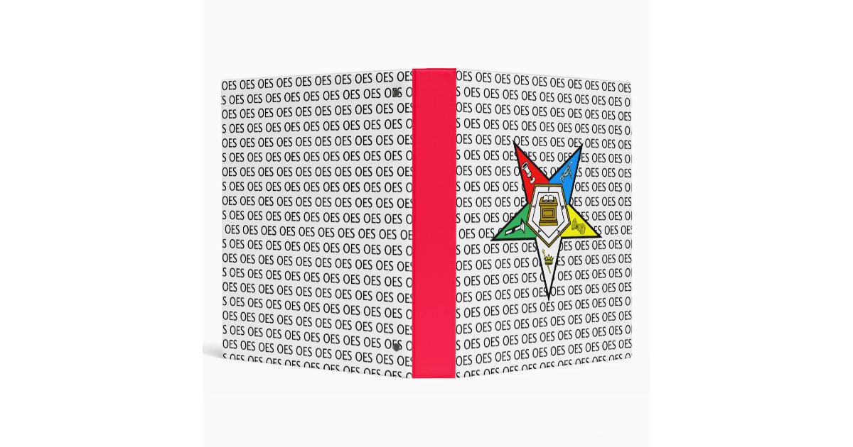 OES Order of the Eastern Star Binder | Zazzle