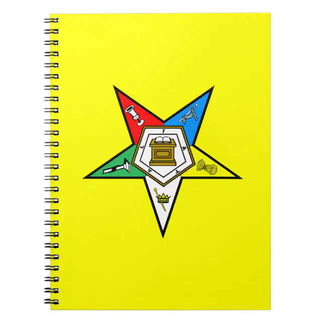 OES Order of the Eastern Star Notebook | Zazzle